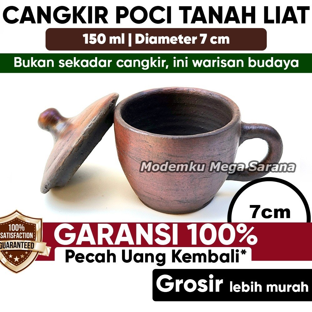 Jual Gerabahku | Cangkir Minum Teh Poci Gerabah Tanah Liat Cangkir Kopi ...