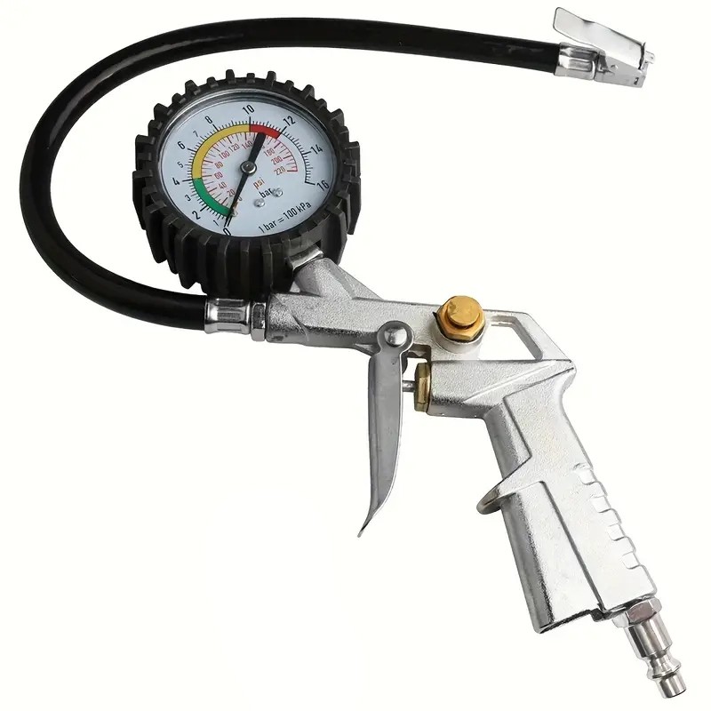 Jual Typre Pressure Gauge Aluminum Tire Inflating Gun with Pressure ...