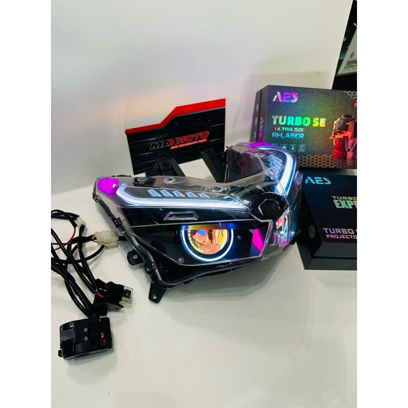 Jual PAKETAN PROJECTOR BILED AES TURBO SE DLB VARIO 125/150 NEW FULLSET ...