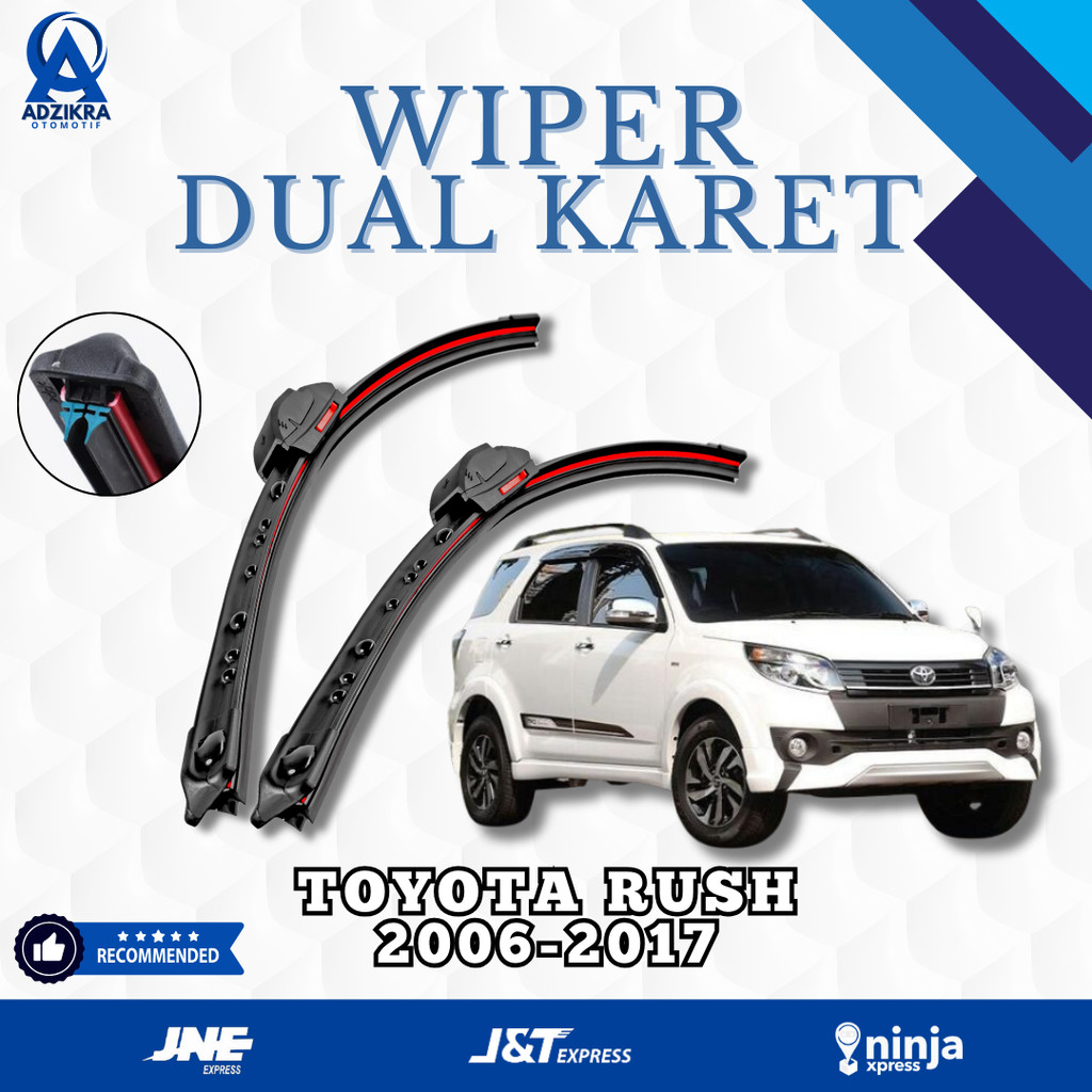 Jual Wiper Dual Karet Mobil Toyota Rush Konde / Lama 2006 - 2017 Dual ...