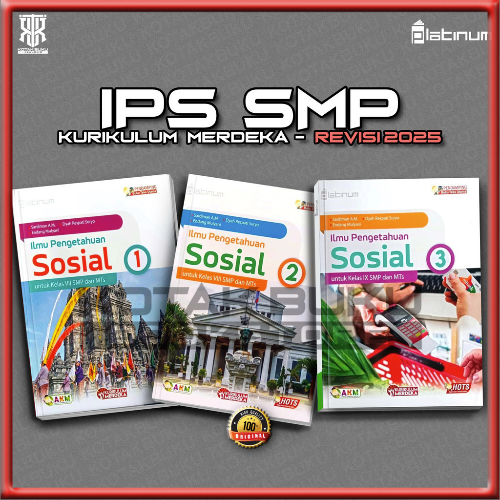Jual Buku IPS kelas 7 8 9 SMP Kurikulum Merdeka / IPS SMP / Platinum ...