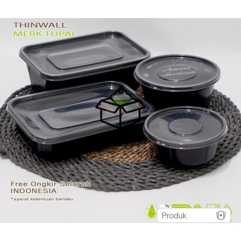 Jual [WMK] [25PCS] Thinwall Magkok/ Thinwall Round 200ml / 400ml Cap ...