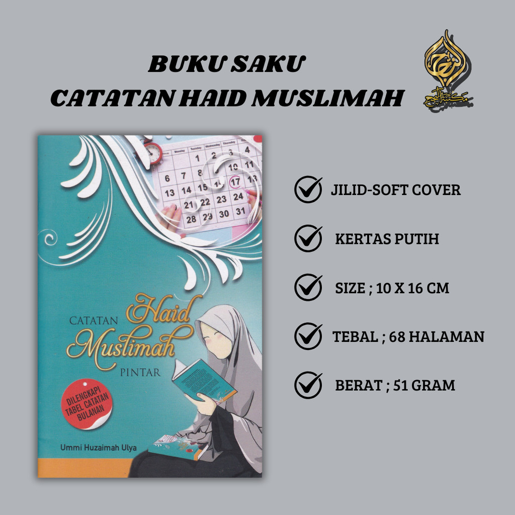 Jual BUKU SAKU CATATAN HAID / HAIDH MUSLIMAH PINTAR , DI LENGKAPI TABEL ...