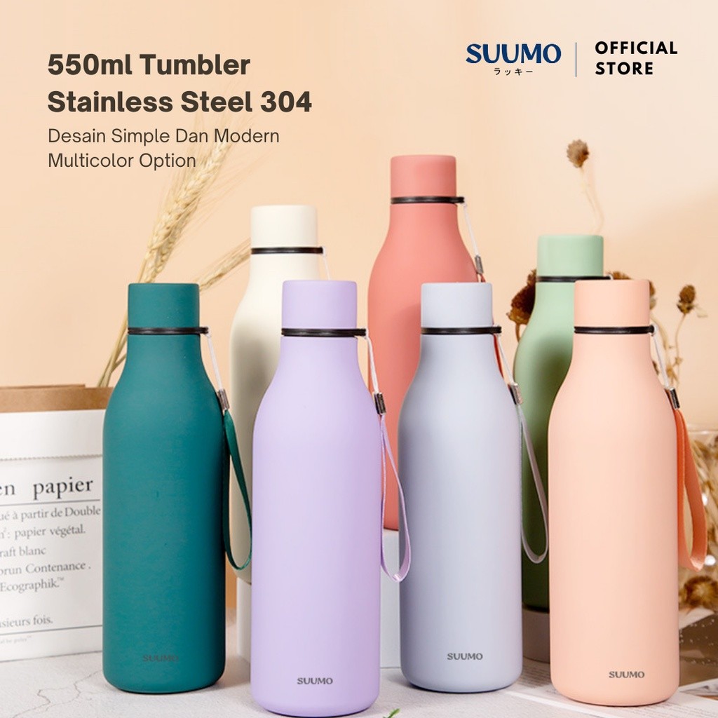 Jual Suumo Tumbler Stainless Steel 304 Olahraga Gaya Korea 550ml | Shopee Indonesia