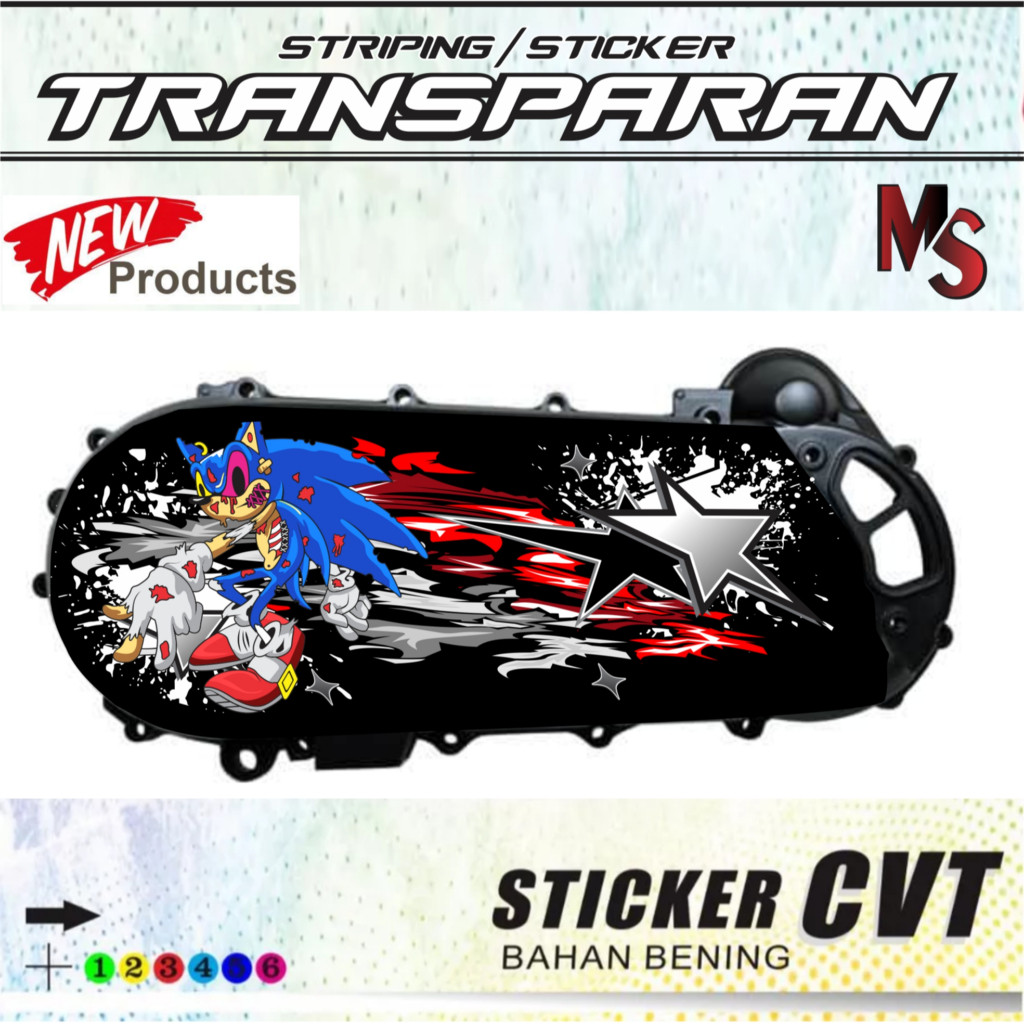 Jual STIKER transparan CVT MOTIF AL VARIASI GRADASI KZR GEN 1/2 03 ...