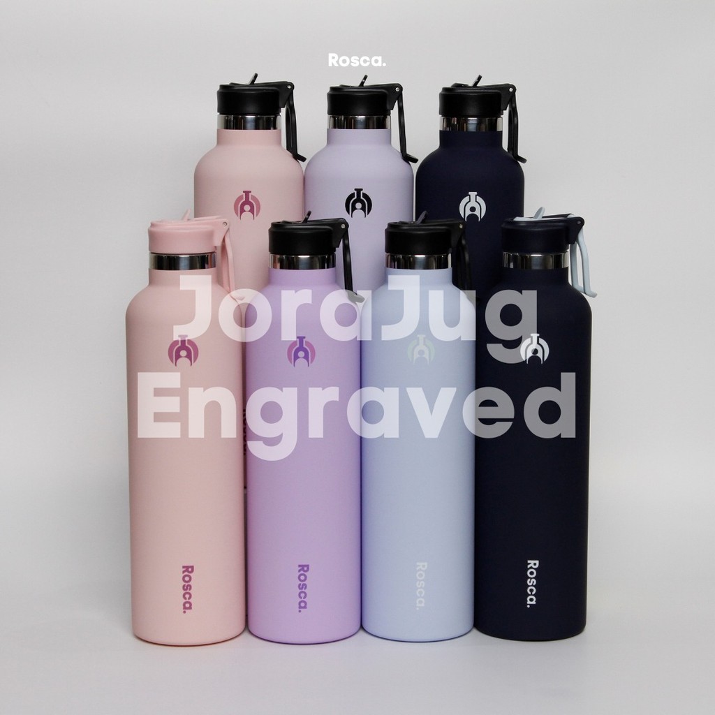 Jual [ENGRAVED] Rosca JoraJug Tumbler Stainless 1 Liter Botol Minum 1 ...