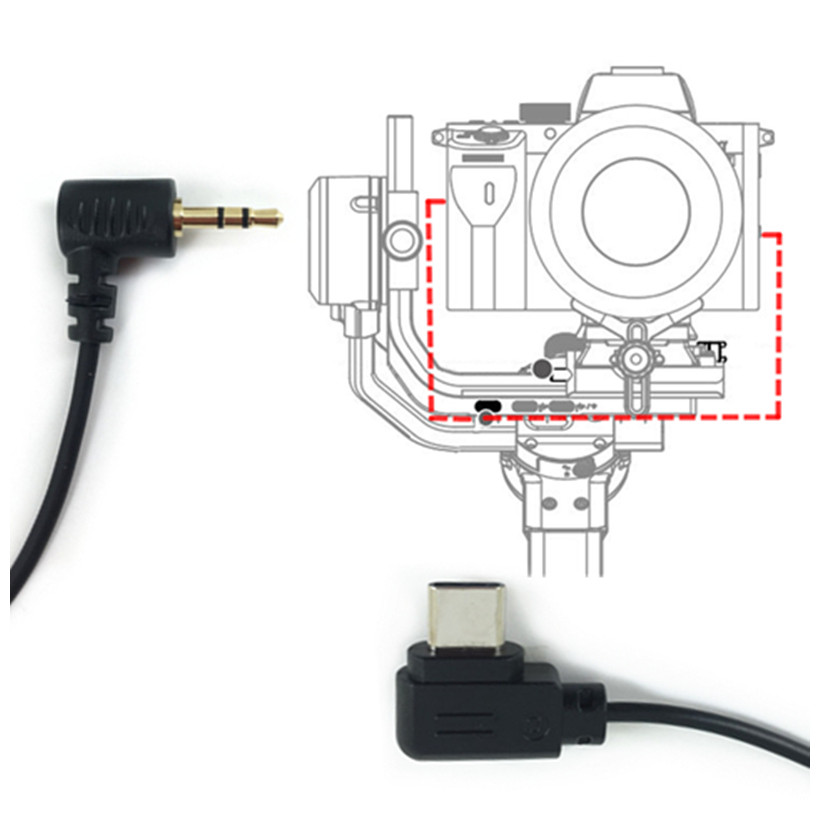 Jual USB-C to 2.5mm Remote RSS Control Cable for DJI Ronin SC RSC2 RS4 ...