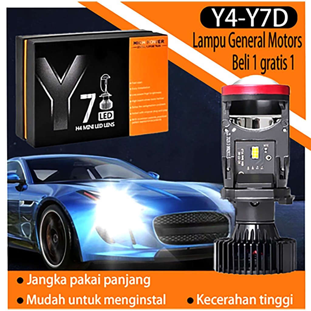 Jual Lampu Led Mobil Dan Motor H4 Mini PJECTOR PROJIE SUPER BRIGHT 50 ...