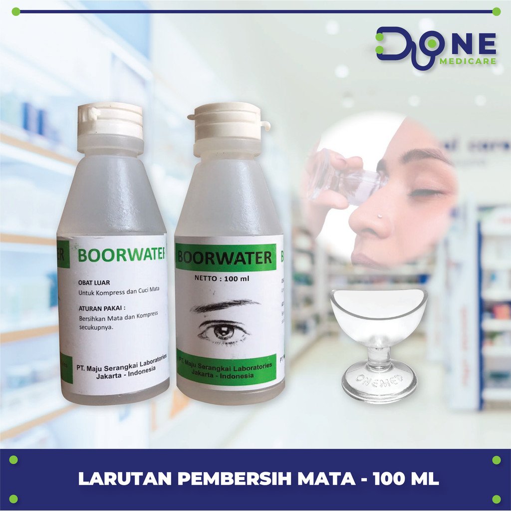 Jual Cairan Pembersih Mata Boor Water Eye Wash Cairan Cuci Mata Steril ...