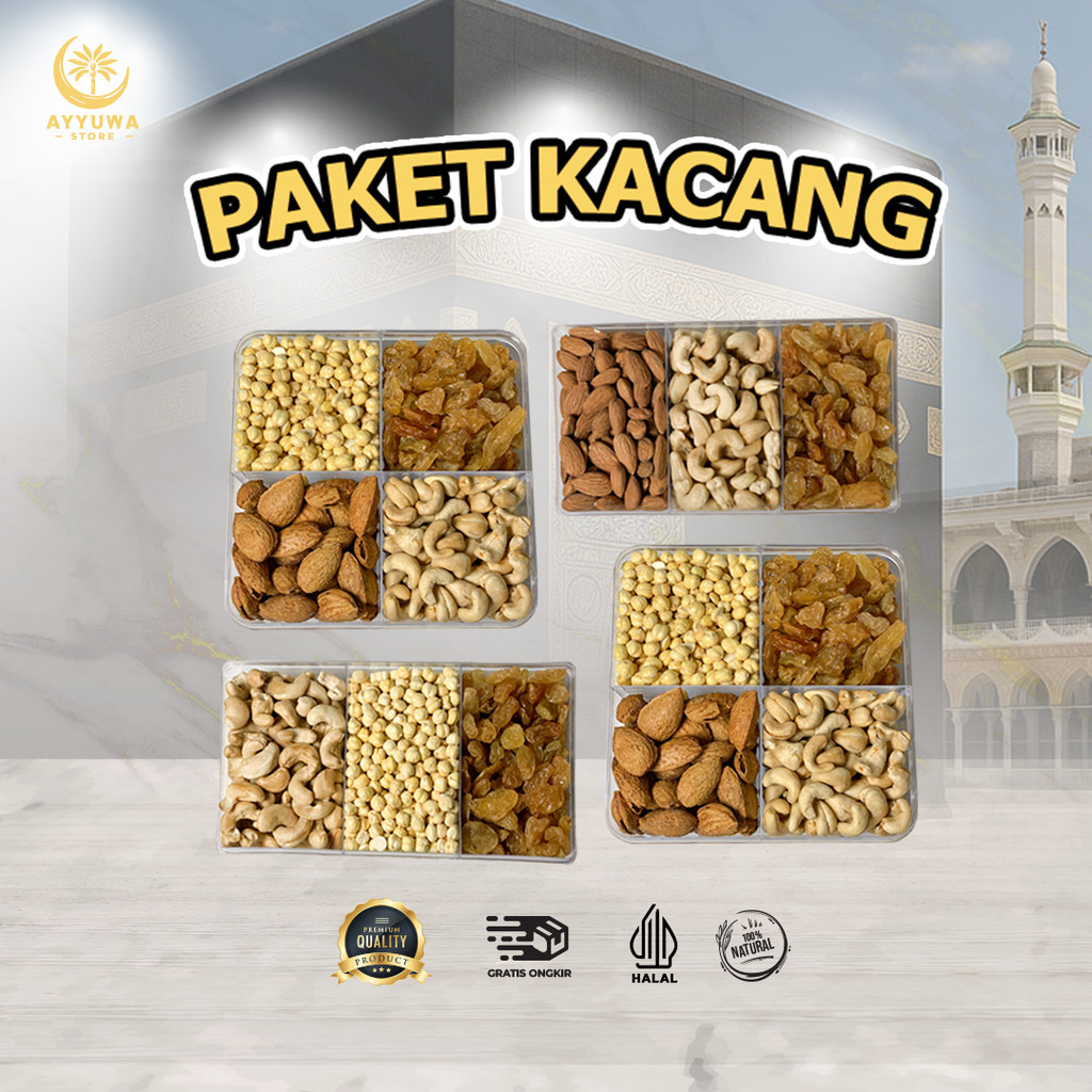Jual PAKET KACANG 3IN1 DAN 4IN1 PREMIUM / PAKET HAMPERS KACANG MIX ...