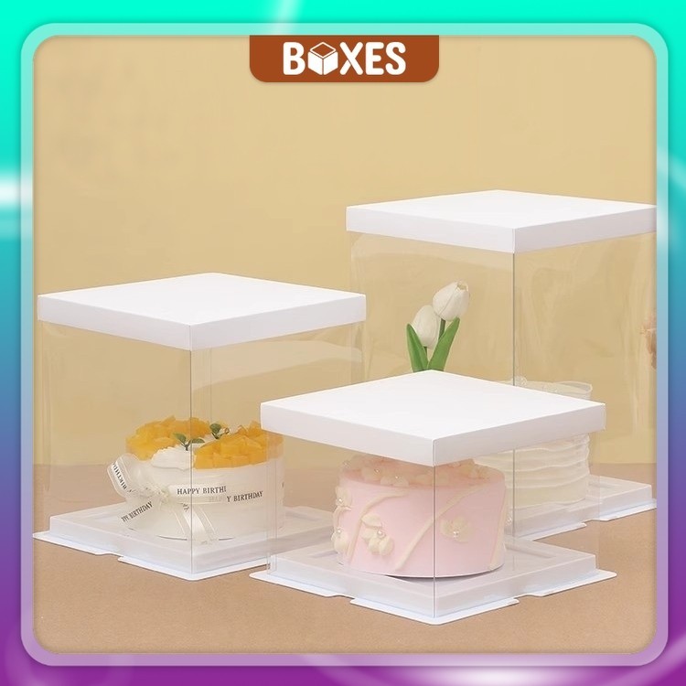 Jual Box Cake Transparan / Box Tart / Box Bening Tart / Box Mika ...