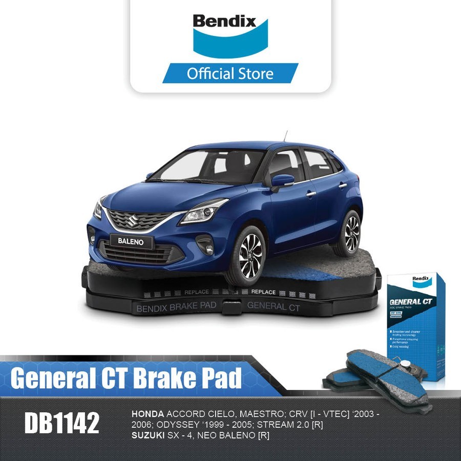 Jual Bendix Kampas Rem Belakang Mobil SUZ Neo Baleno GCT - DB1142 ...