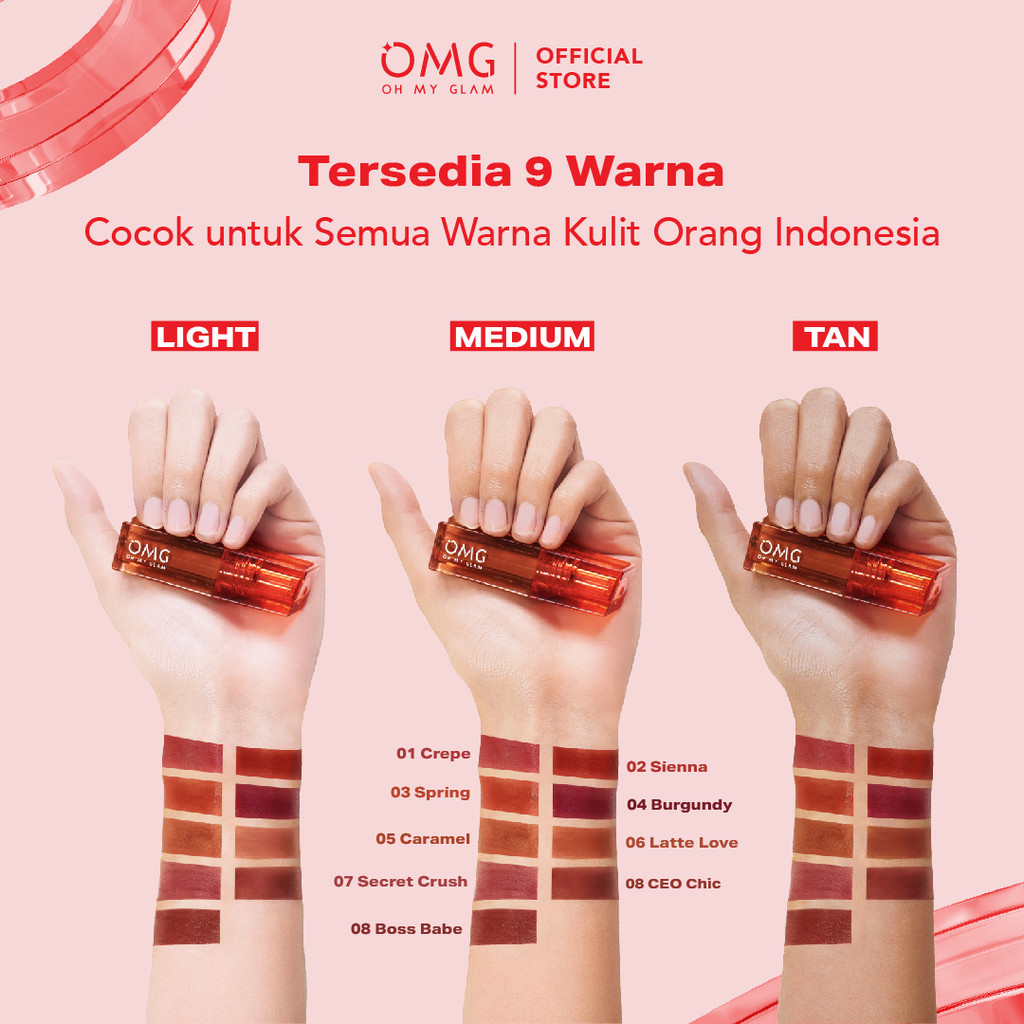 Jual [NEW SHADE!] OMG OH MY GLAM Glassy Lip Tint 2g - Lip Tint Warna ...