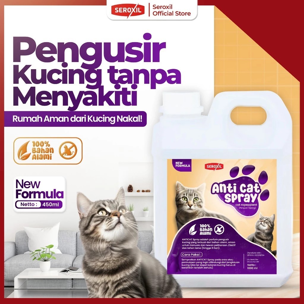 Jual Seroxil (Isi Ulang) Seroxil Pengusir Kucing BAB PUP Sembarangan ...