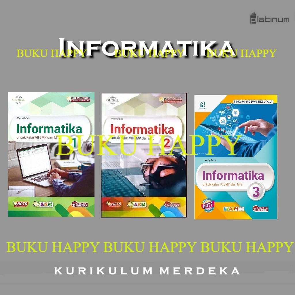 Jual Buku Informatika Kelas 7 8 9 SMP / Informatika SMP / Kurikulum Merdeka / Global | Shopee ...
