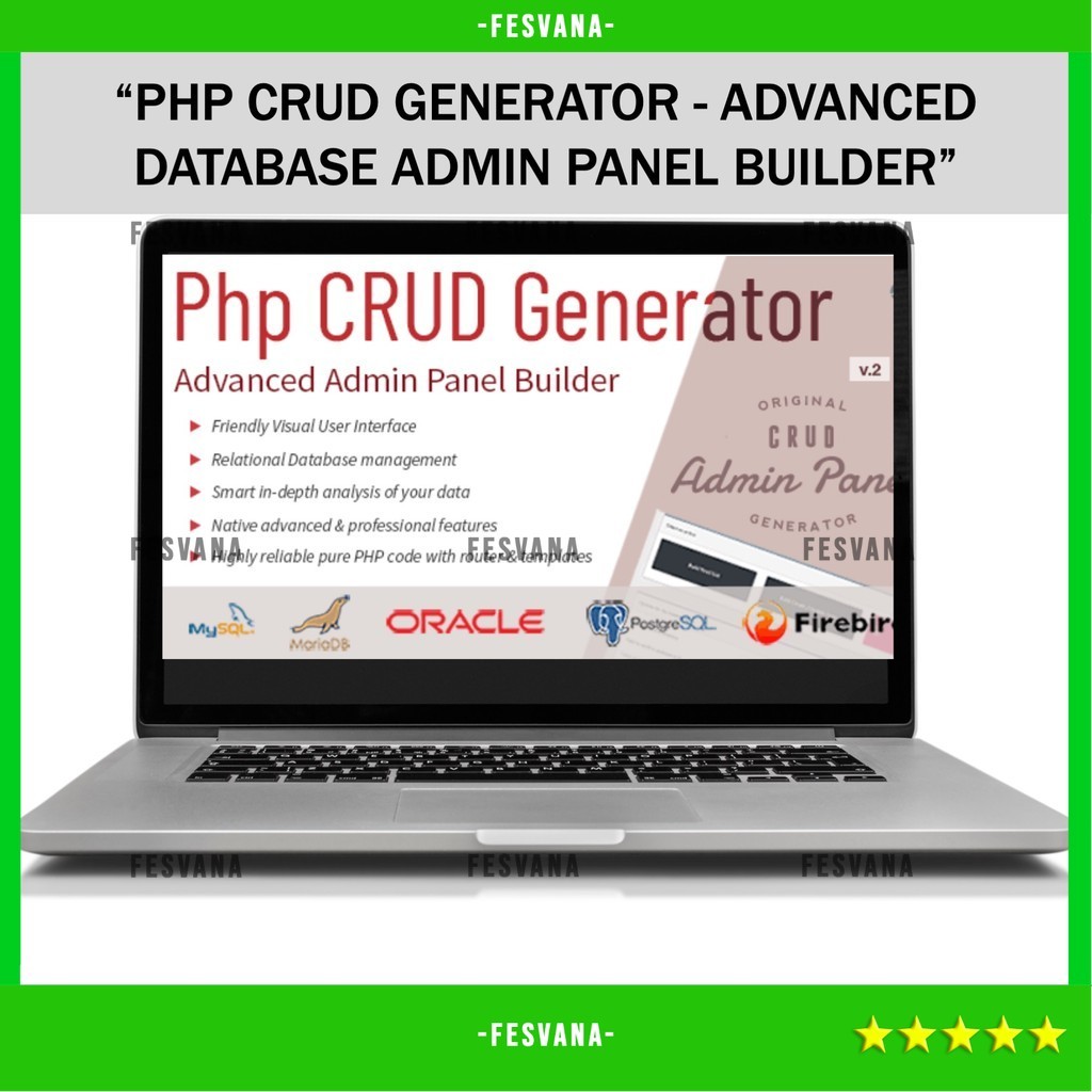 Jual SOURCE CODE APLIKASI WEB PHP CRUD GENERATOR - ADVANCED DATABASE ADMIN PANEL BUILDER D399 ...