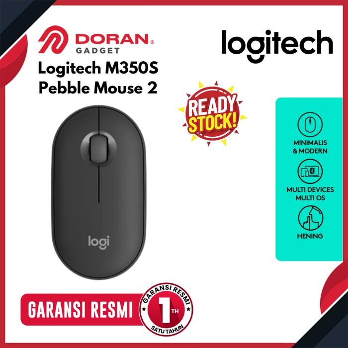 Jual Logitech Wireless Mouse M350 Pebble Original Garansi Resmi 1 Tahun ...