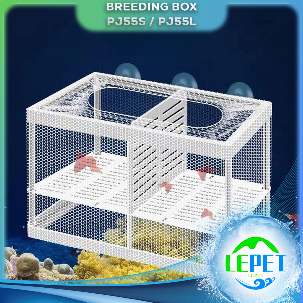 Jual LEPET Box Karantina Ikan PJ55S/PJ55L Net Breeder Breeding Jaring ...