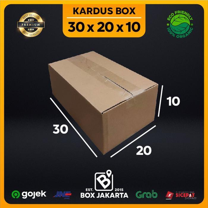 Jual KARDUS BOX uk 30x20x10 CM Kotak Packaging Corrugated SHEET POLOS ...