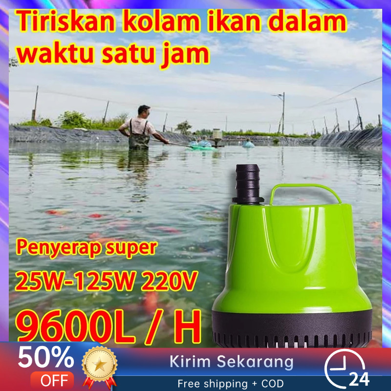 Jual Pompa air akuarium tangki ikan 25W 50W Pompa Air Celup Aquarium ...
