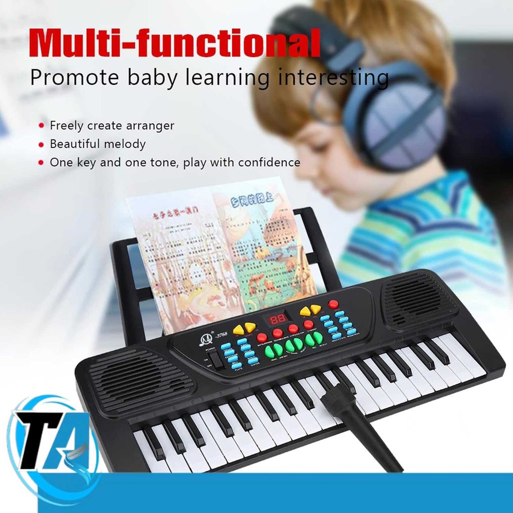 Jual MAYGIV Piano Digital Elektrik Mainan Anak 37 Key with Microphone ...
