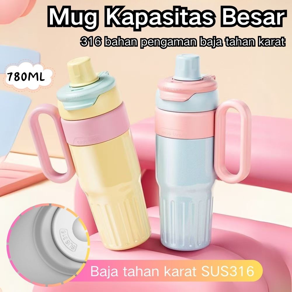 Jual Tumbler 780ML 316 Stainless Steel Kapasitas Besar Botol Minum Tumbler Viral Lucu Aesthetic ...