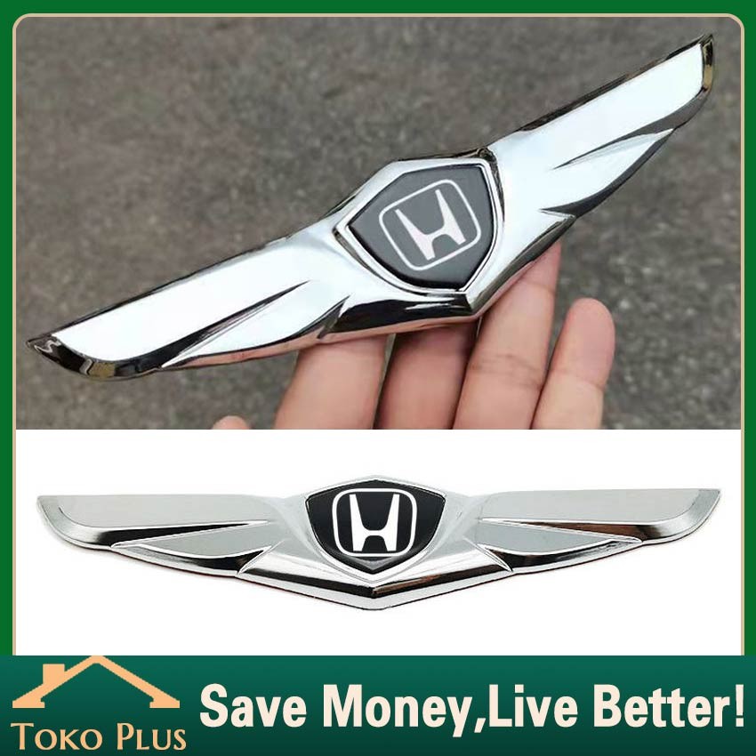 Jual Emblem Wings Mobil Honda Full Chrome Logo Mobil Honda Chrome ...
