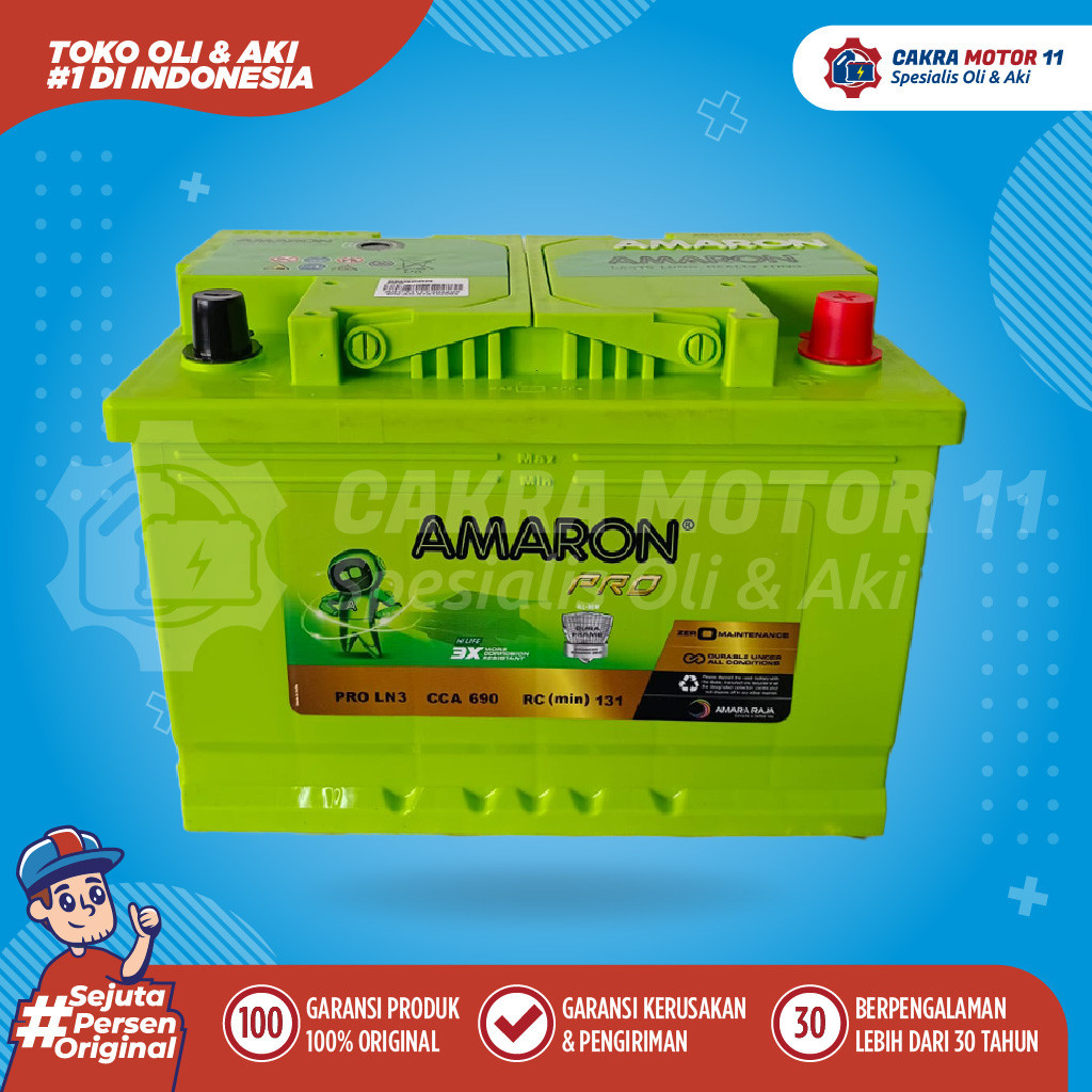 Jual Aki Mercy B170 Amaron Pro Din 84 / 58024 84ah | Shopee Indonesia