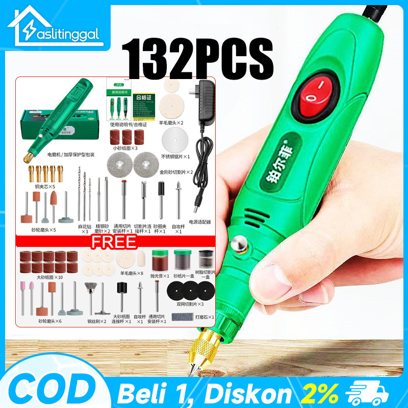 Jual COD- Gerenda listrik Bor Mini 27PCS 12V DC 18000 RPM Mini Drill ...