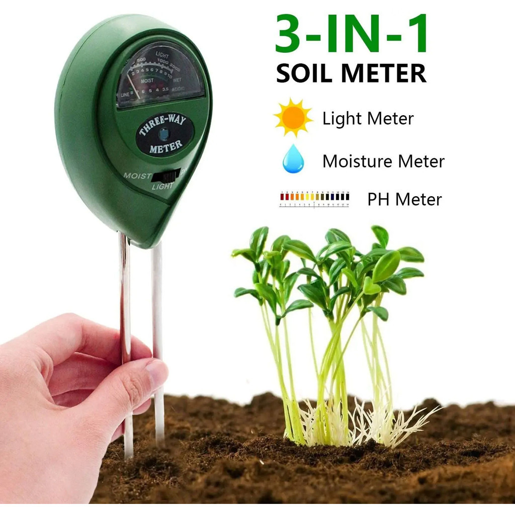 Jual Soil Analyzer ALAT CEK TANAH SOIL 3 IN 1 / Soil (Moisture , PH ...