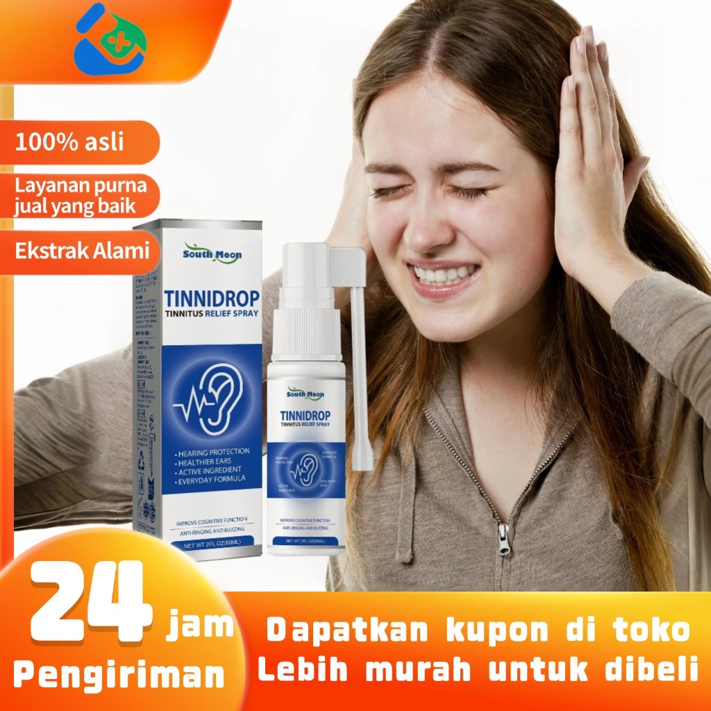 Jual South Moon Tinnitus Relief Spray Obat Sakit Telinga Ear Drops ...