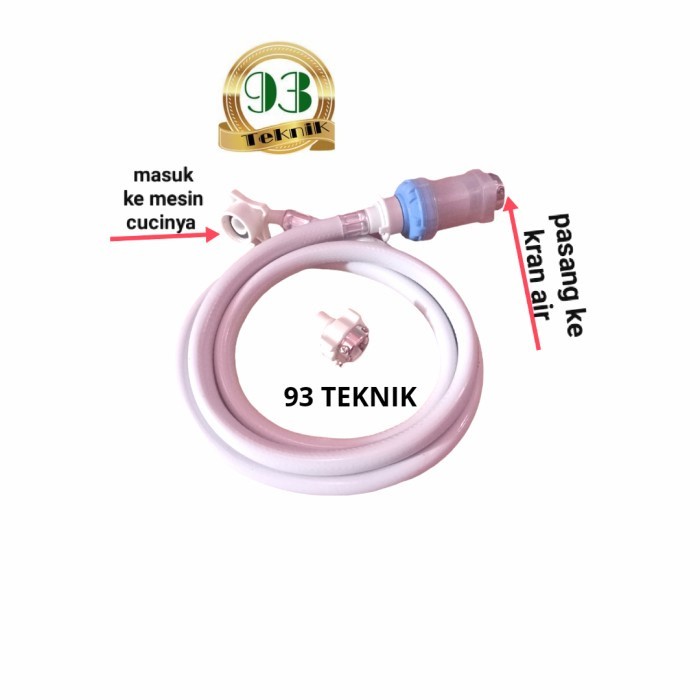 Jual filter air dan selang inlet mesin cuci otomatis selang panjang ...