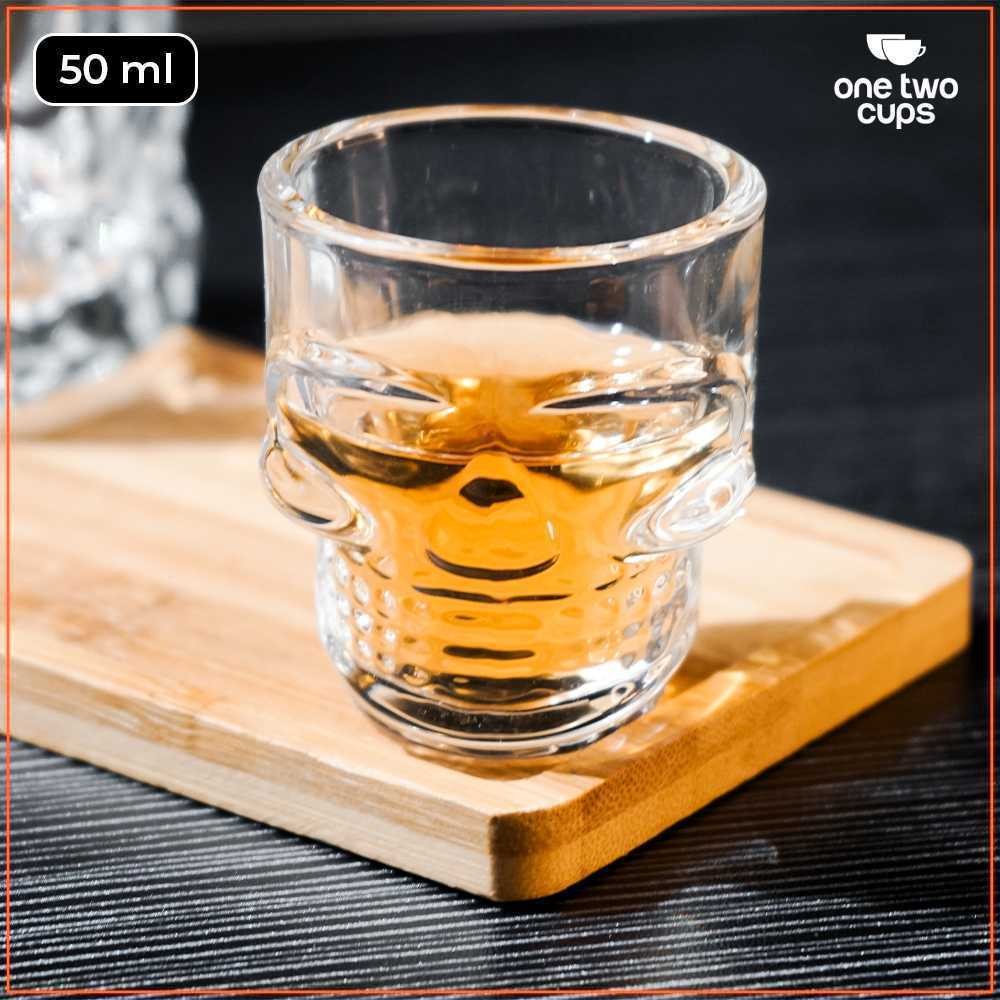 Jual One Two Cups Gelas Whisky Cocktail Crystal Skull Head Rock Glass - M50 | Shopee Indonesia