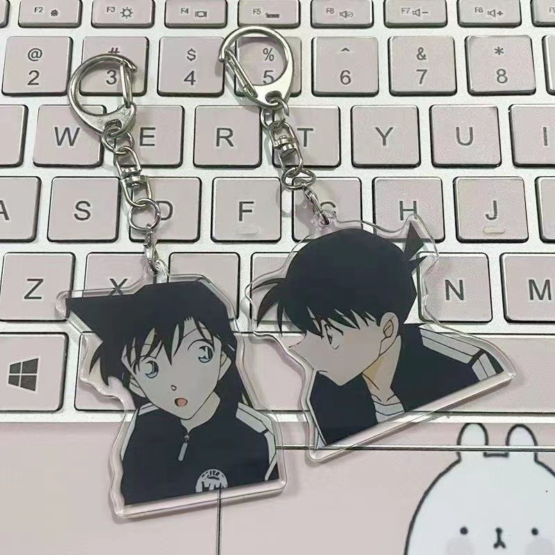 Jual Anime Detective Conan Keychain Comic Figure Kudou Shinichi Mouri ...