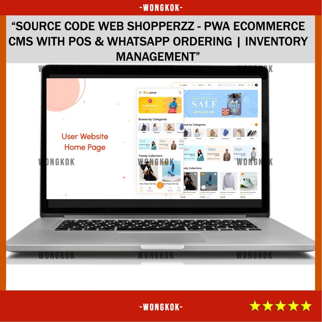 Jual SOURCE CODE APLIKASI WEB SHOPPERZZ - PWA ECOMMERCE CMS WITH POS & WHATSAPP ORDERING ...