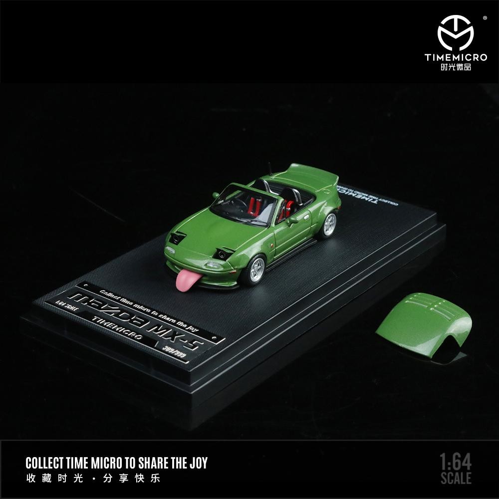 Jual Time Micro 1:64 Mazda MX-5 Miata Pop-Up Headlights Green with Tongue + Detachable Part ...