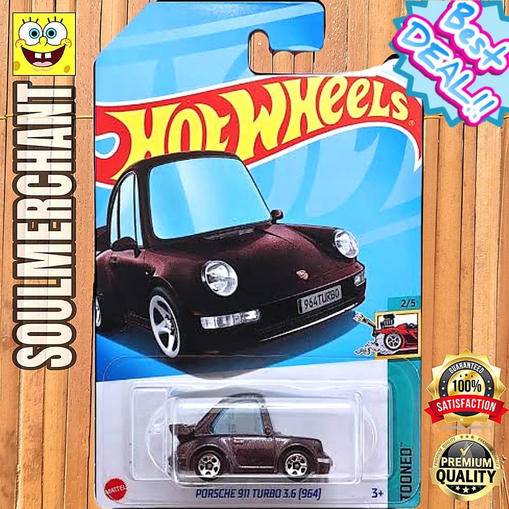 Jual Hot Wheels Porsche 911 TURBO 3.6 (964) Tooned Original | Shopee ...