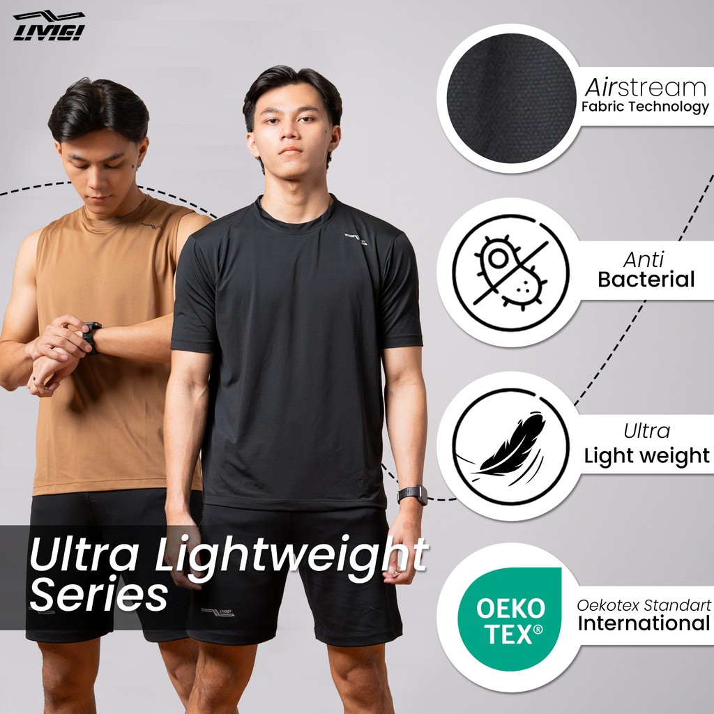 Jual Livigi - Men Basic Ultralight Series - Kaos Running ULTRA LIGHT ...