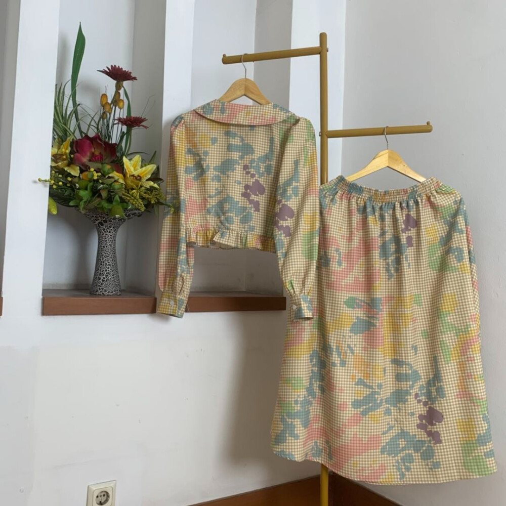 Jual FADFAD | Setelan Wanita Modis | Atasan Kemeja Lengan Panjang ...