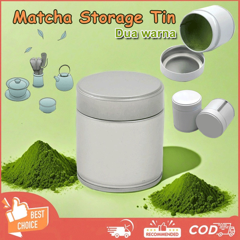 Jual Matcha Storage Tin Toples Penyimpanan Bubuk Matcha Airtight ...