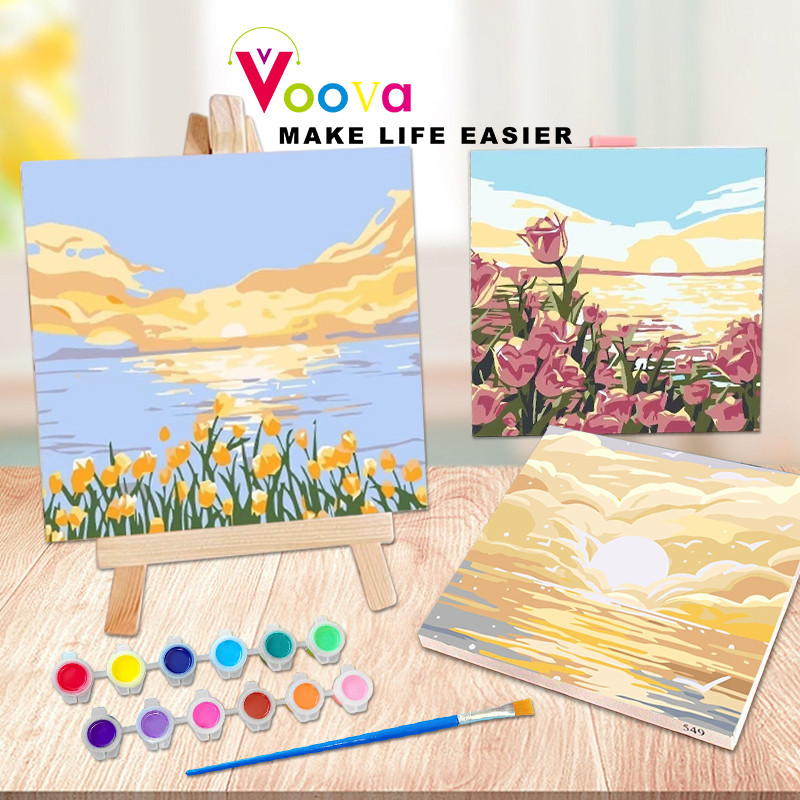 Jual VOOVA Paket Melukis Dilengkapi Dengan Nomor/Paket Melukis dan ...