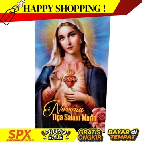 Jual VRAL Lembar Doa Katolik Novena 3 Salam Maria Traktat Lembaran Kaplet Buku Kartu Selebaran ...