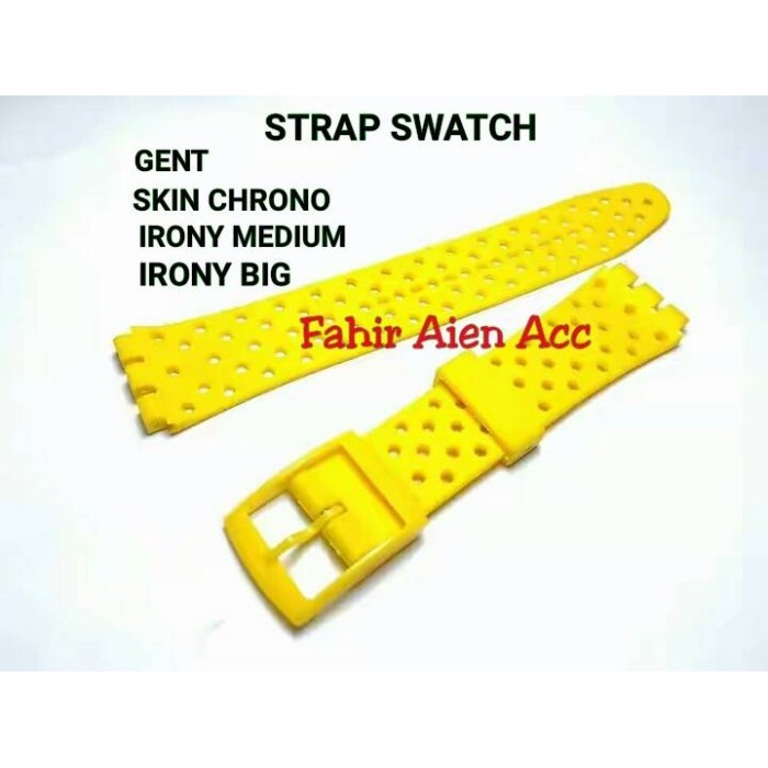 Jual Strap Tali Jam Tangan SWATCH SKIN CHRONO Ukuran 17mm/Tali Jam ...