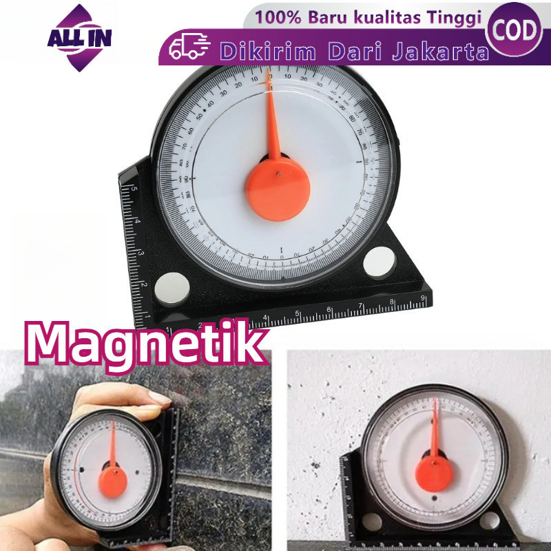 Jual Magnetik Inclinometer Pengukur Derajat Kemiringan Angle Finder Alat Ukur Kemiringan ...