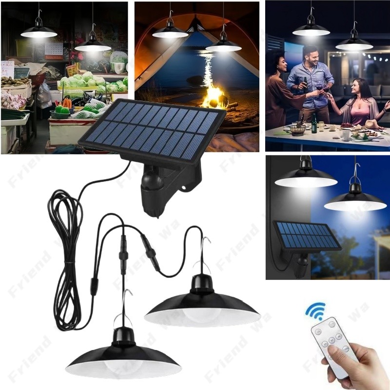 Jual IP65 Tahan Air Kepala Ganda Lampu Surya LED Split Lampu Taman ...
