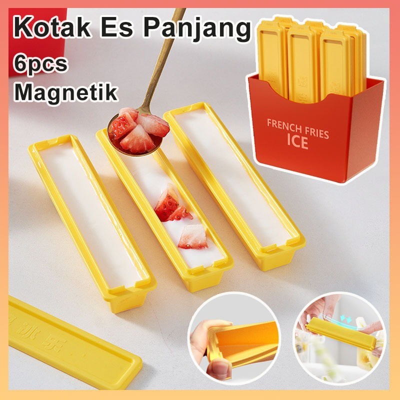 Jual Cetakan Es Batu Kentang Goreng / Cetakan Pembuat Es Batu Panjang ...
