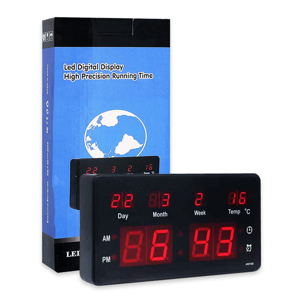 Jual Jam LED DIGITAL CLOCK JL-2158 Bulan Hari Minggu Temperature LED ...