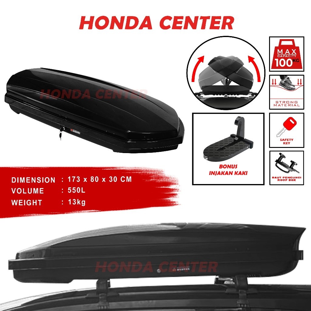 Jual Roof Box Roofbox Rofbox Bagasi Atas Mobil Universal Material Abs ...