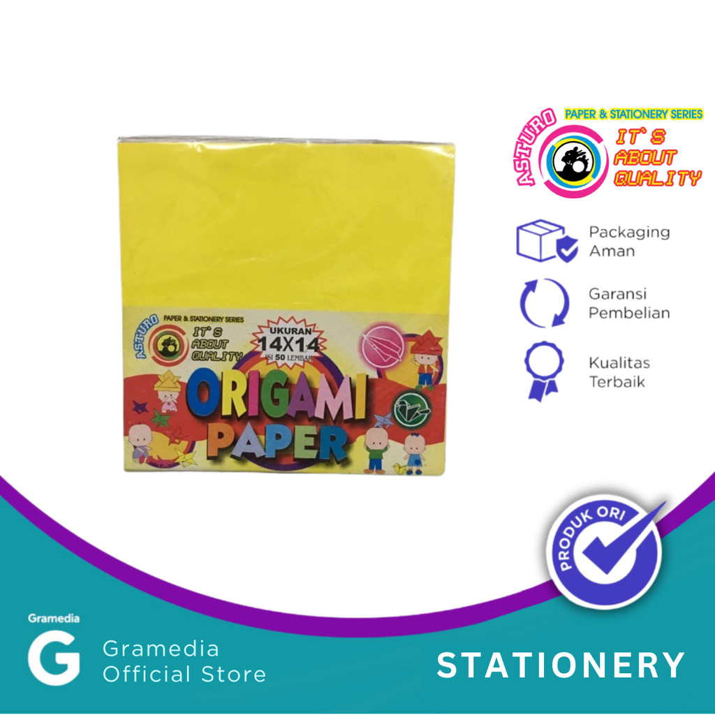 Jual Origami Paper Asturo 14 X 14Cm 50 Sheets | Shopee Indonesia