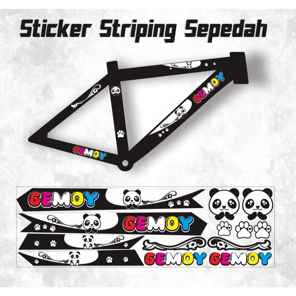 Jual Stiker Striping Sepeda Gemoy VARIASI MOTIF STICKER SEPEDAJH ...